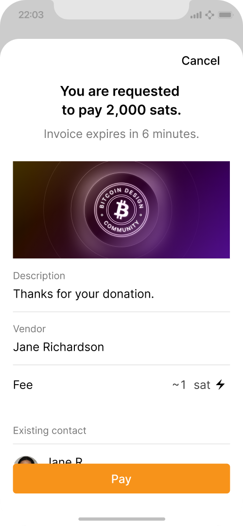 Sending bitcoin | Bitcoin Design