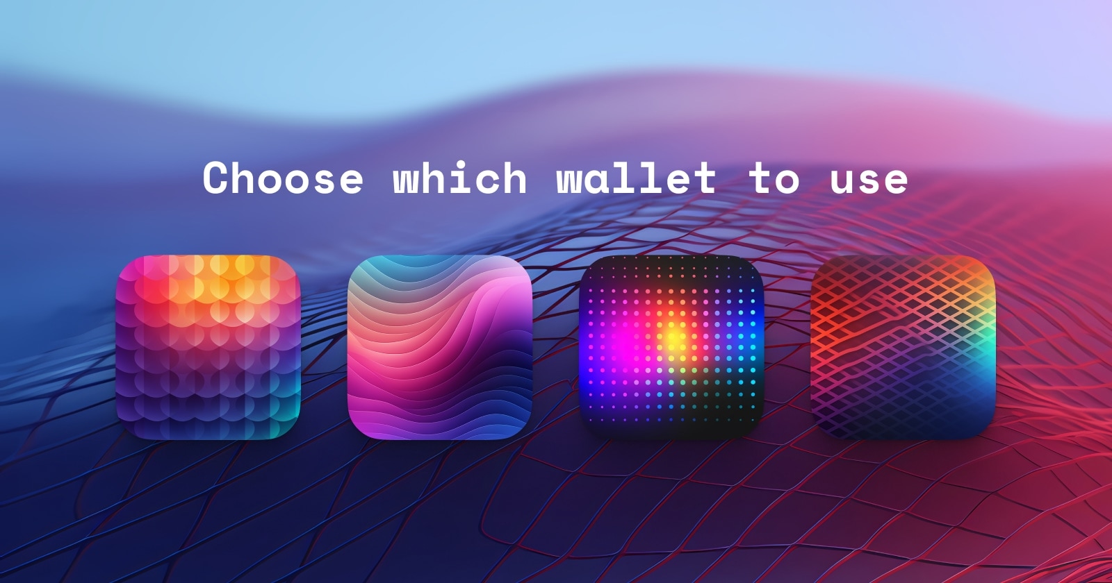 Wallet selector | Bitcoin Design